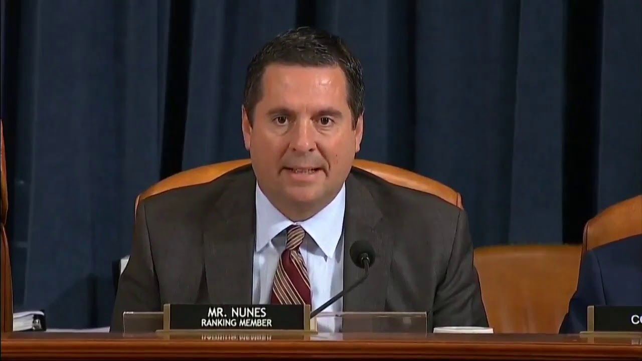 Rep Devin Nunes asks NSC Official Tim Morrison and U S special envoy to ...