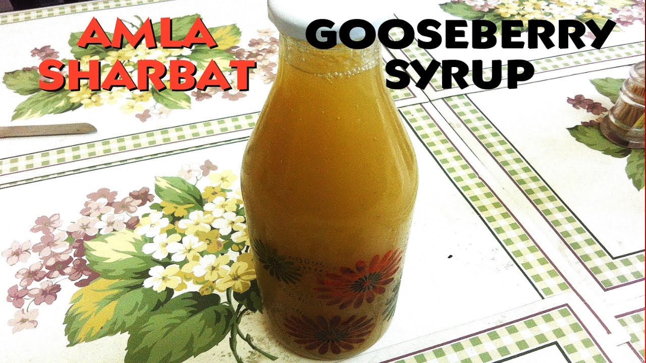 Amla Sharbat Recipe | Amla Syrup | Homemade Gooseberry Syrup - YouTube