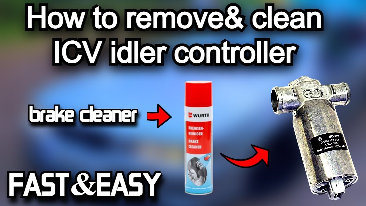 How to Remove&Clean bmw ICV idle control v e30 34 e36 e39 e46 - YouTube