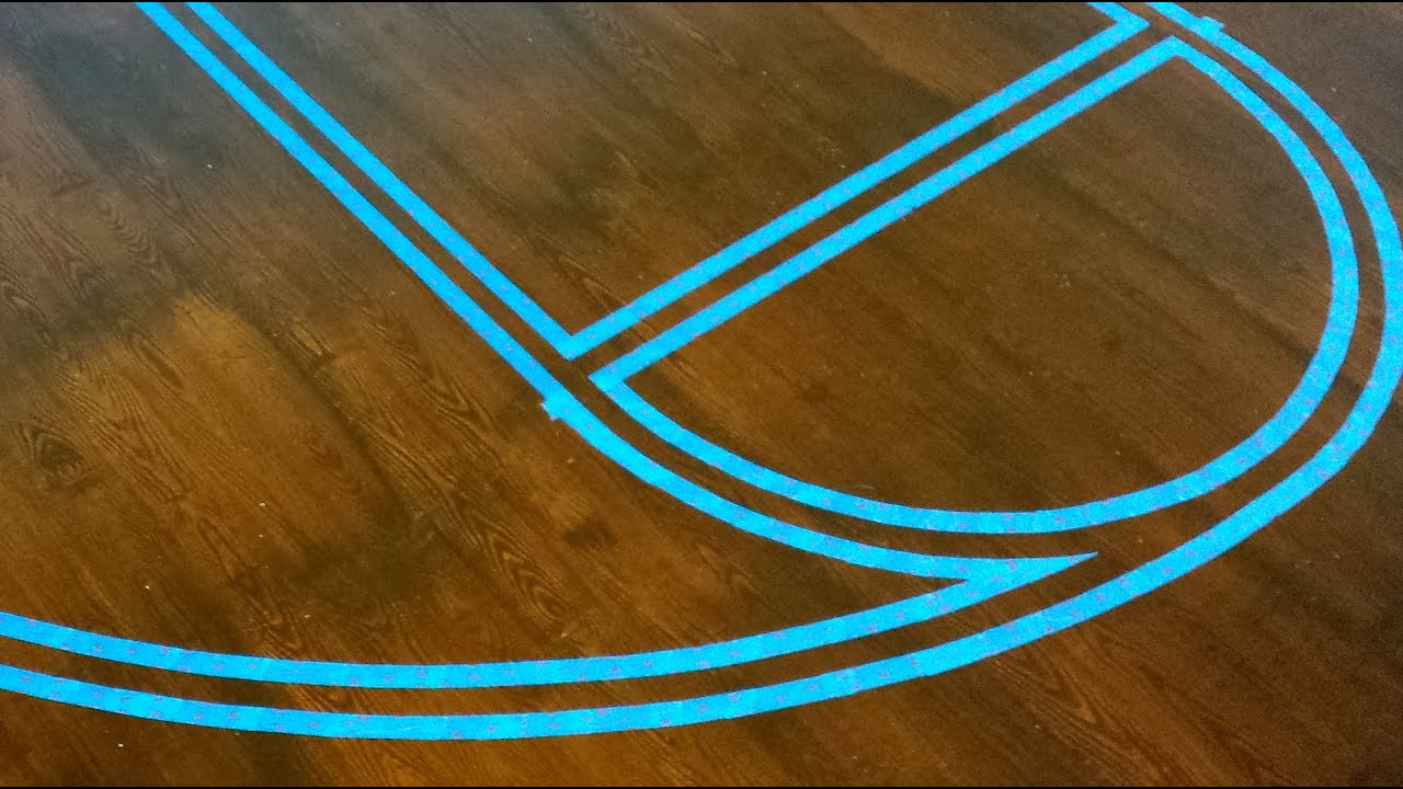 Painted Plywood Floors - Basketball Court - Creating the Free Throw Arc ...