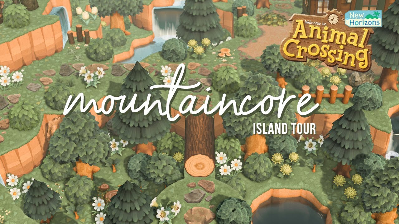 Mountaincore Dream Tour with Amazing Terraforming // Animal Crossing New Horizons - YouTube