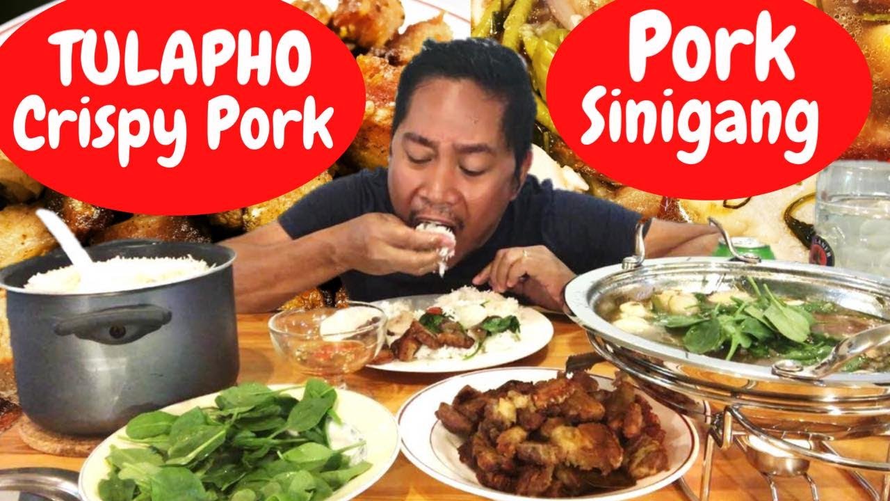 CRISPY PORK "TULAPHO" ng mga TAGA-ILOILO at PORK Sinigang Mukbang ...