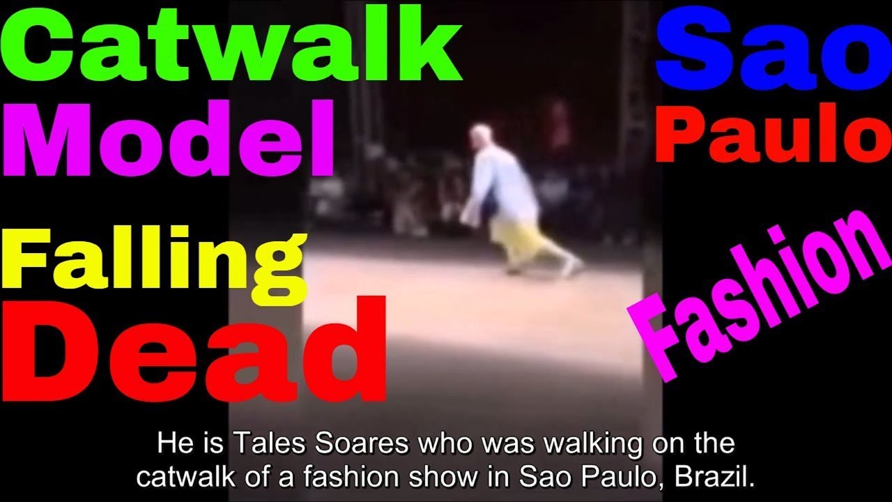 Live Catwalk While Model Falling Dead on Stage - YouTube