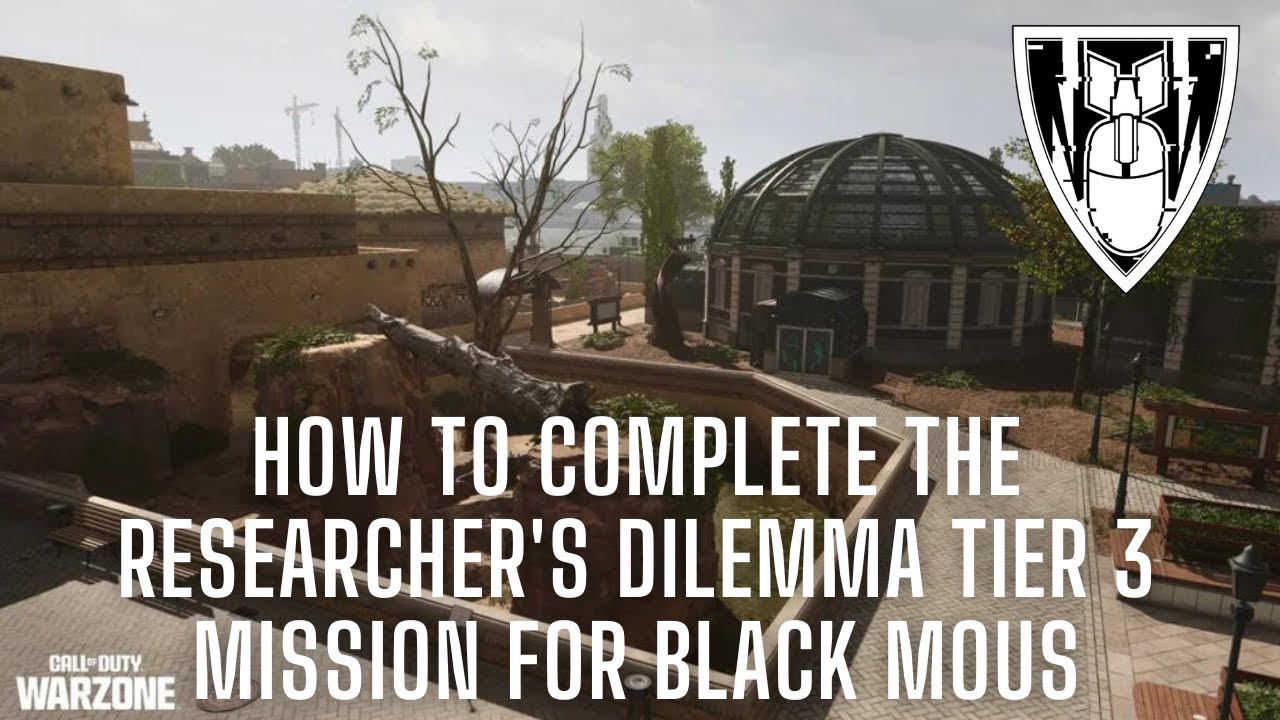 How To Complete the RESEARCHER'S DILEMMA Tier 3 Mission for Black Mous ...