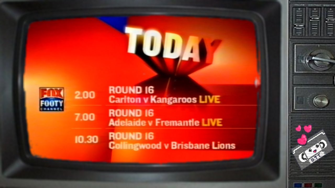 Fox Footy Today R16 Promo 2004 - YouTube