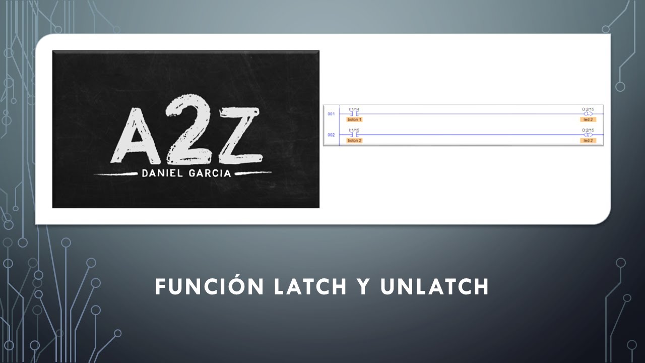 ¿Cómo dejar energizada una salida sin enclavamiento? Contacto Latch y ...