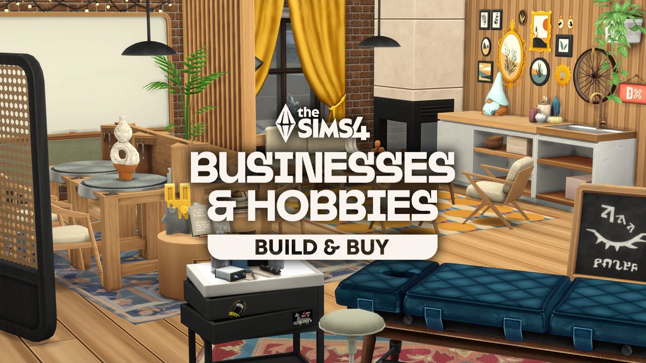 The Sims 4 Businesses & Hobbies Expansion Pack: Build & Buy Overview ...