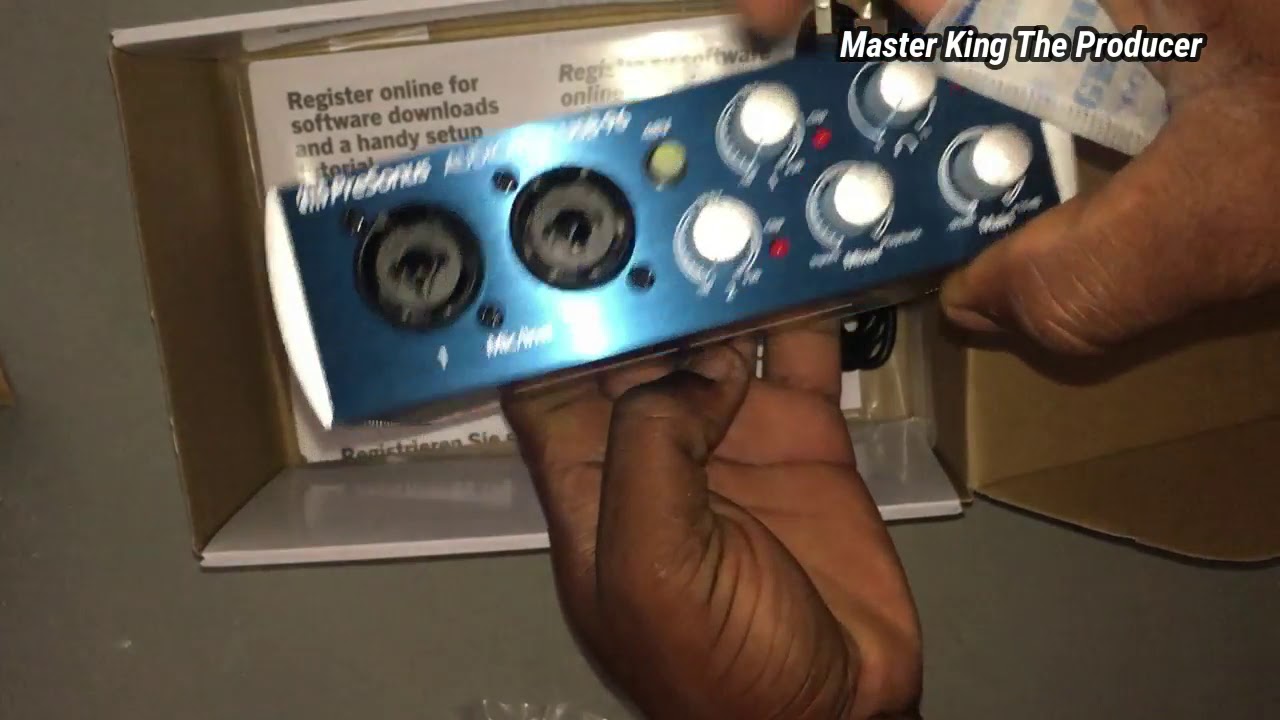 unboxing & install Presonus Audiobox Usb 96 Tuto 2021 - YouTube