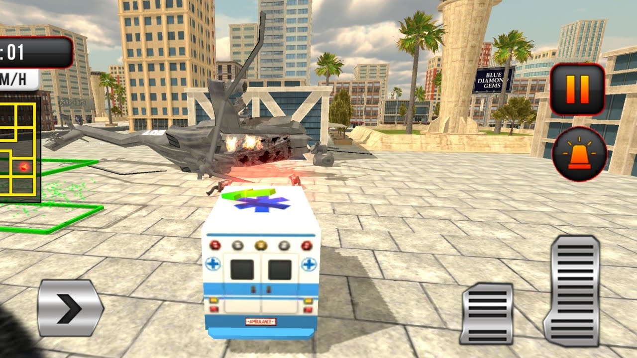 911 Ambulance City Rescue /Emergency Driving game - YouTube