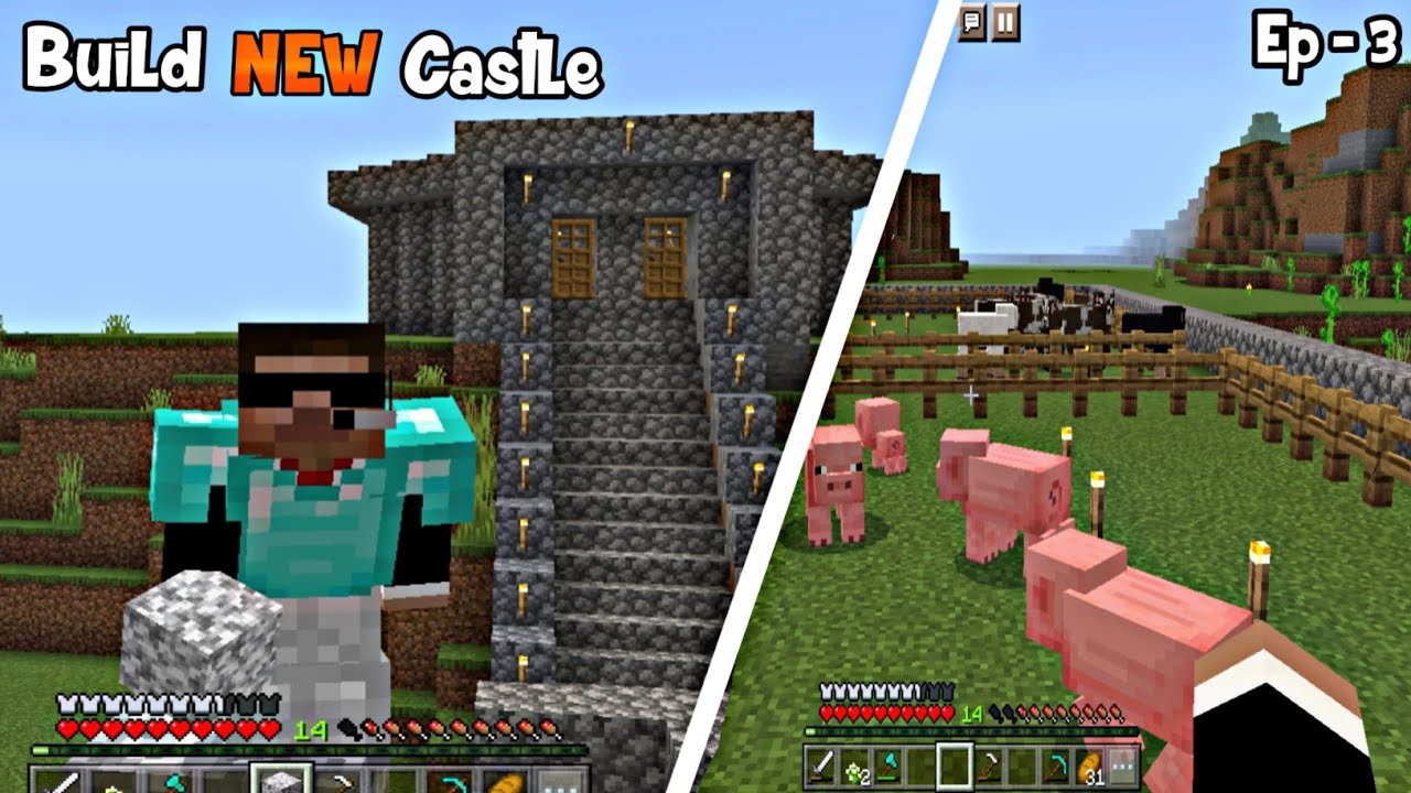 Build own castle in Minecraft 🏠 || farming in Minecraft #3ep ...