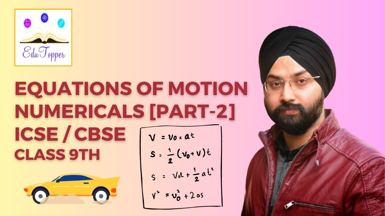Motion Numericals Part 2 Youtube