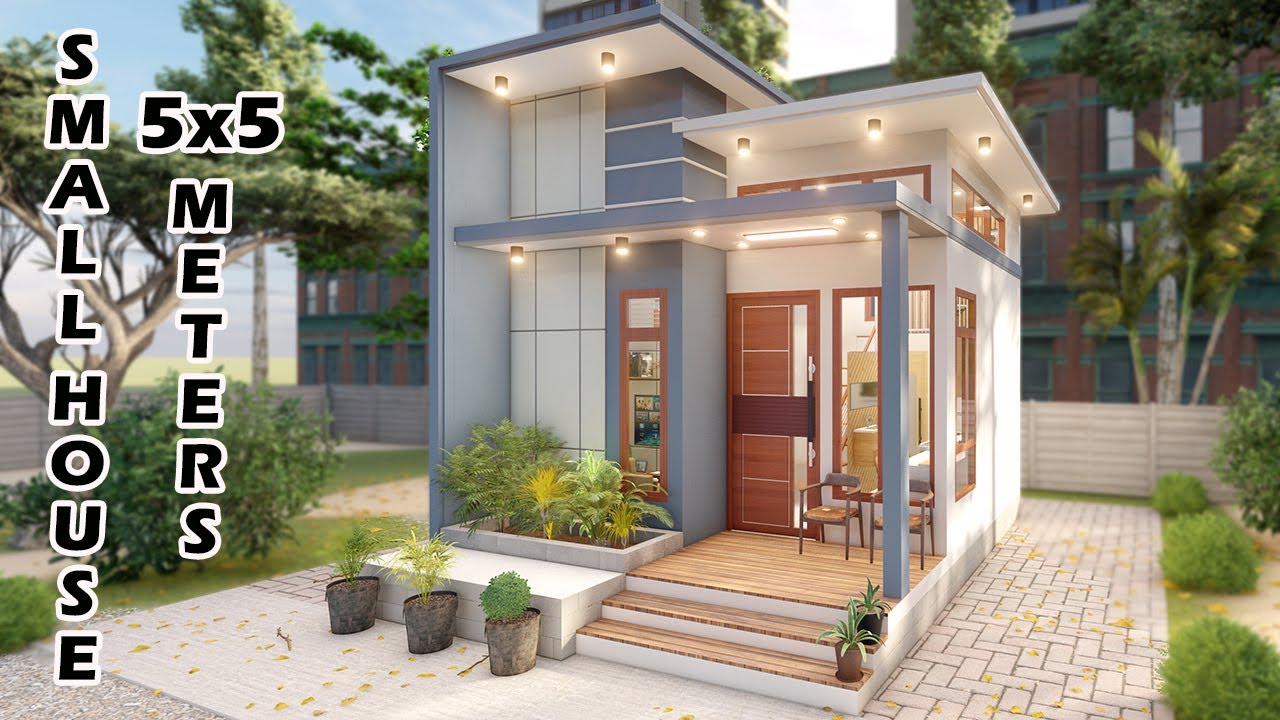 Amazing, fancy tiny house designs I've seen, Small House 5x5 Meter ...