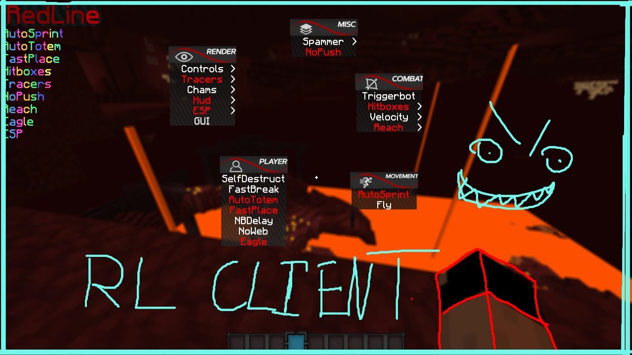 У меня вышел свой чит RedLine Client - YouTube