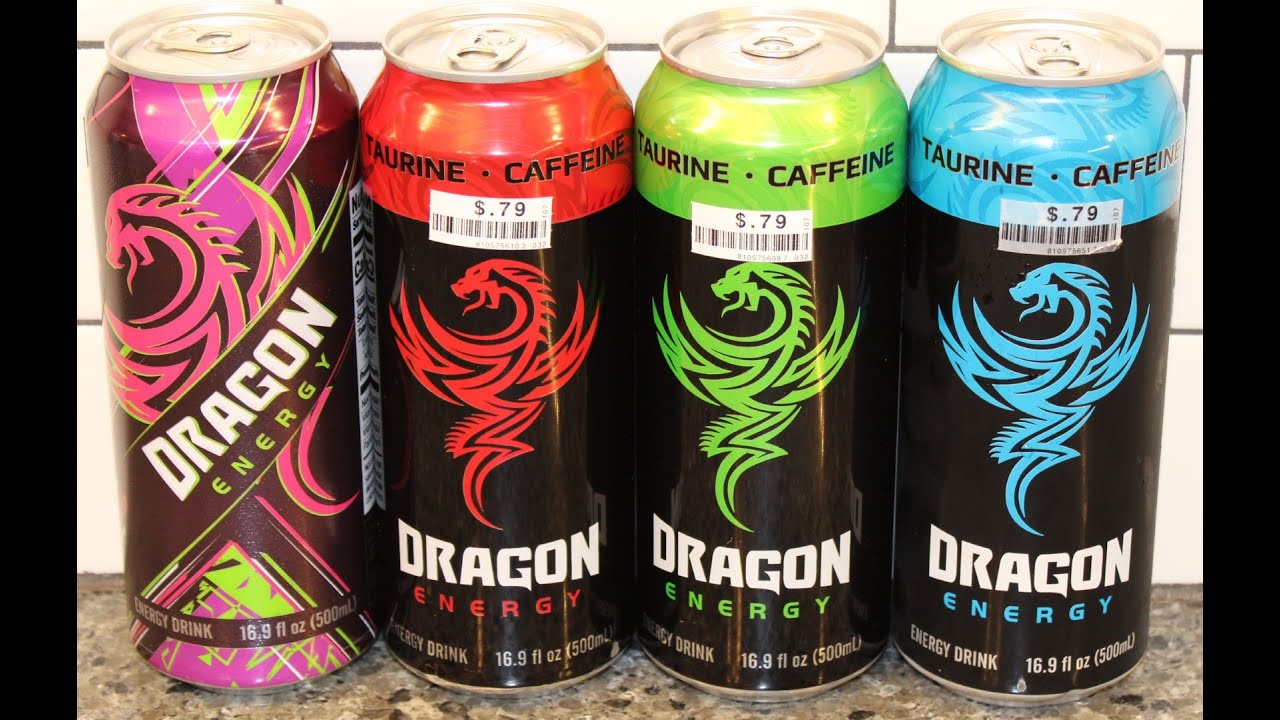 Dragon Energy: Extreme Berry, Original, Apple & Blueberry Review - YouTube