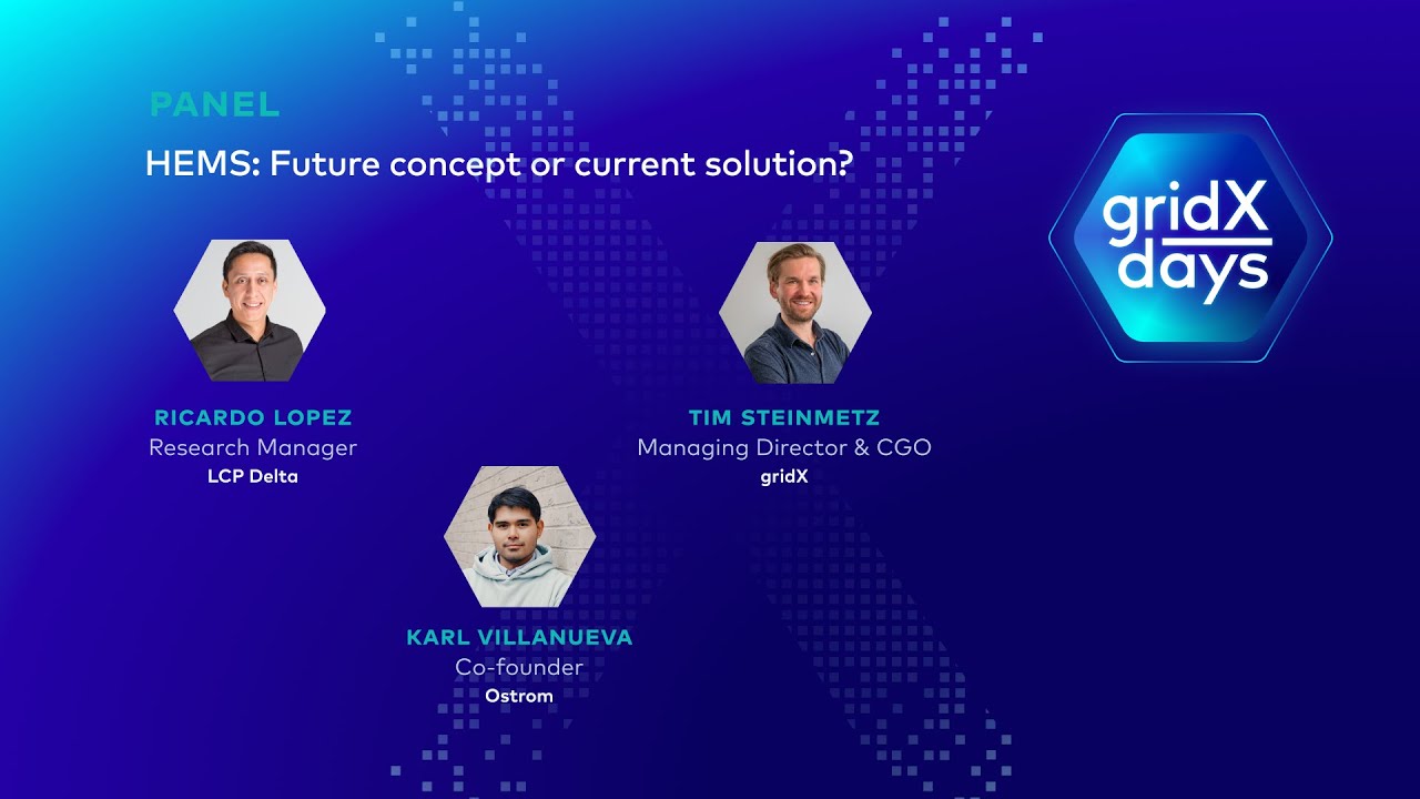 gridXdays 2024 | HEMS: Future concept or current solution? - YouTube