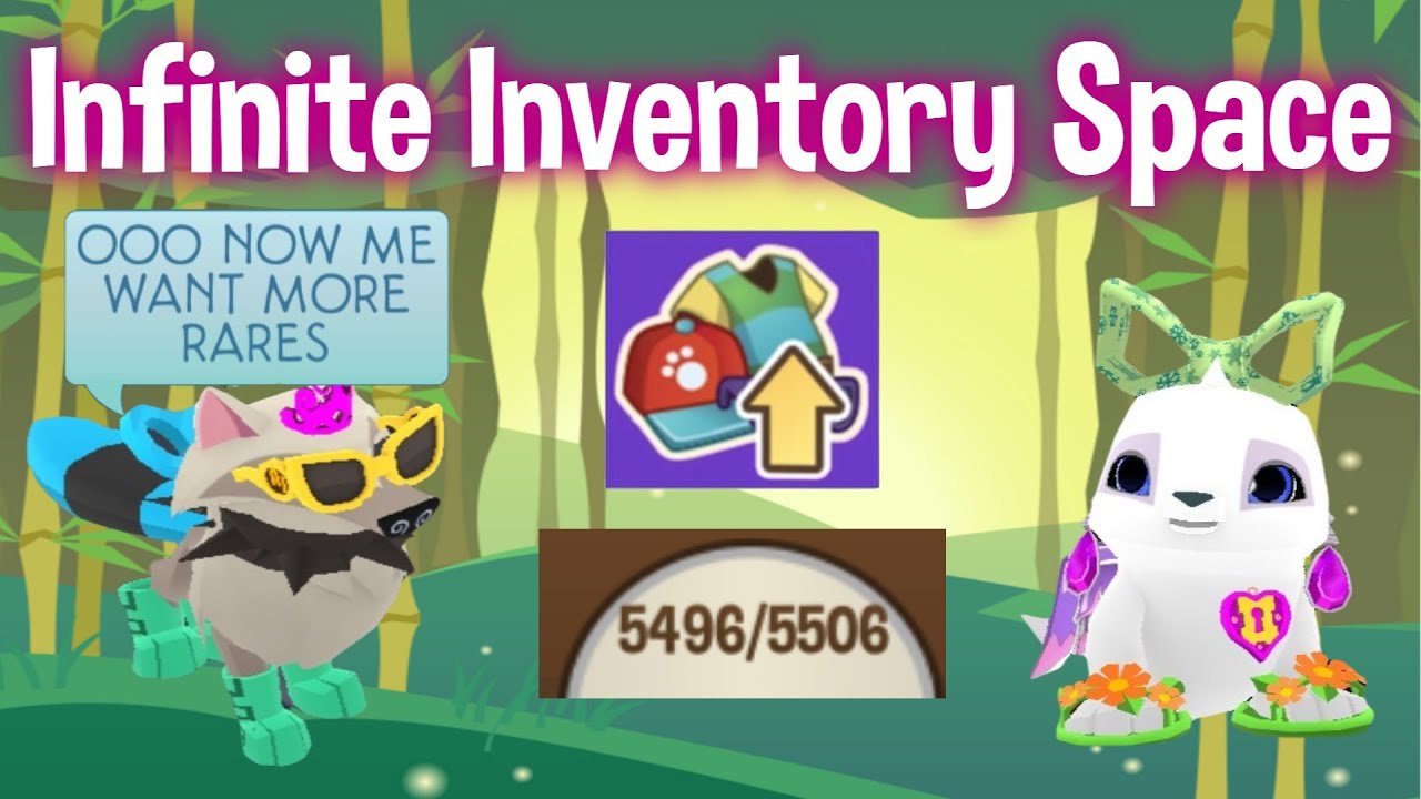 HOW TO GET INFINITE INVENTORY SPACE in Animal Jam - YouTube
