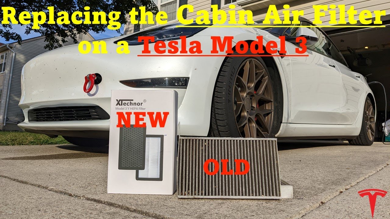 does-your-tesla-stink-model-3-cabin-air-filter-replacement-youtube