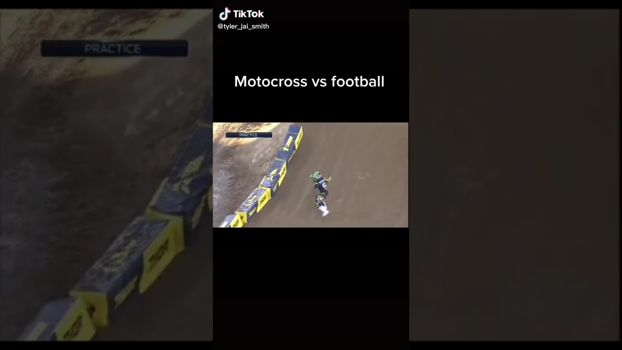 Motocross vs. Football - YouTube