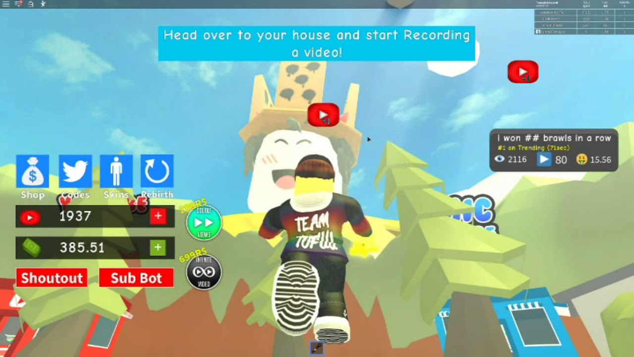 YouTube Simulator 2 getting 4k subs and magic mic - YouTube