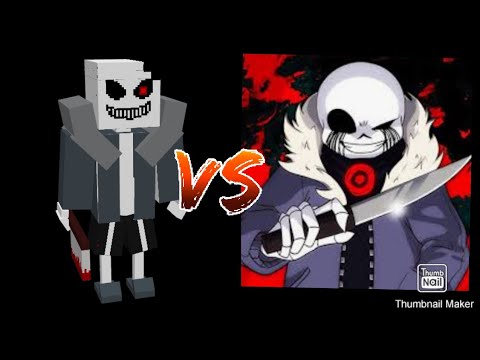 Killer Sans Vs Horror Sans |MCPE/MCBE| #MCPE GAMER123 - YouTube