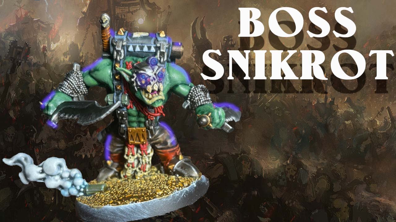Boss Snikrot-Пофарбування мініатюри Warhammer 40000 контрастними ...