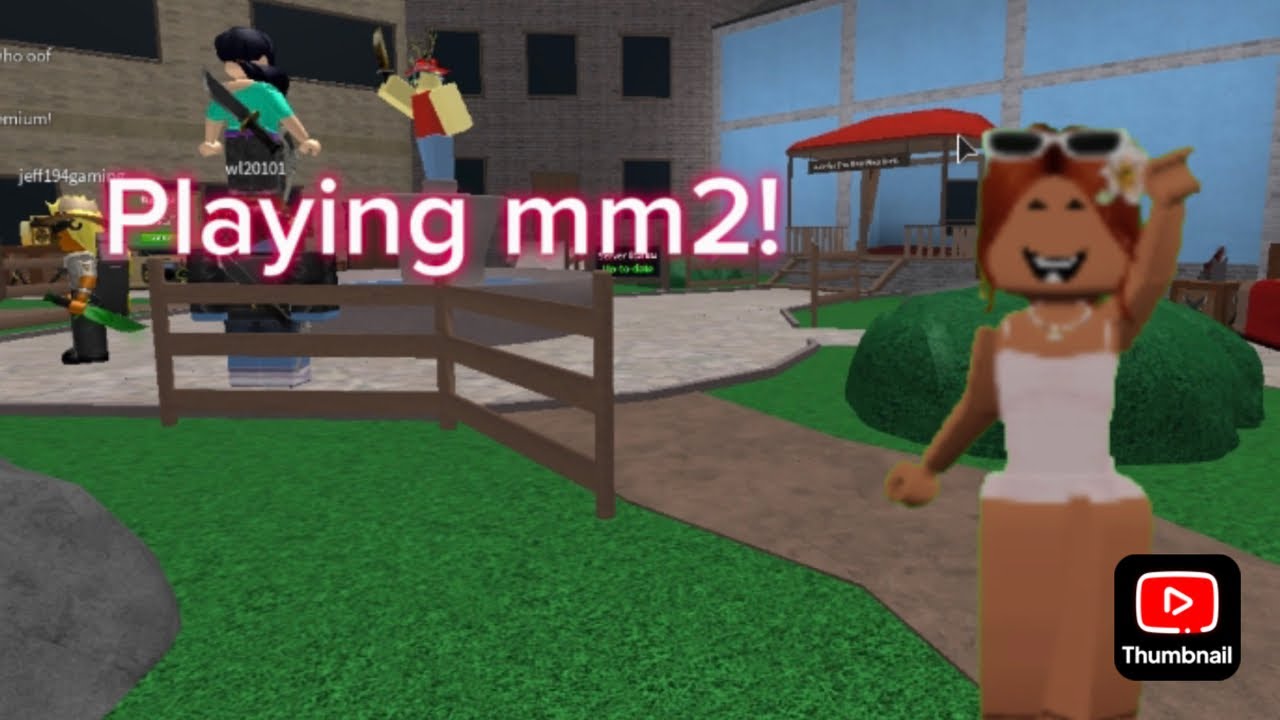 Playing mm2! (Roblox) - YouTube