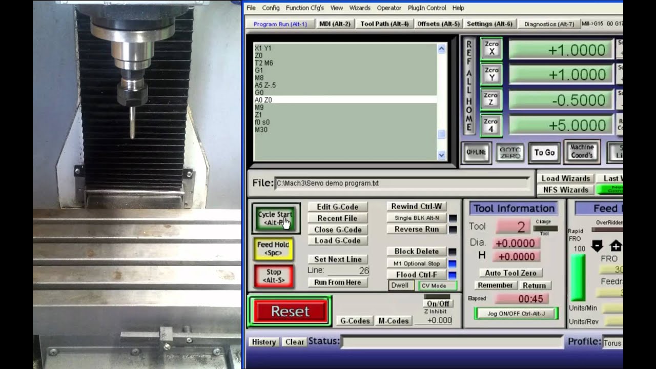 Pulsar CNC Bed Mill - Spindle Operation Introduction Tutorial - YouTube