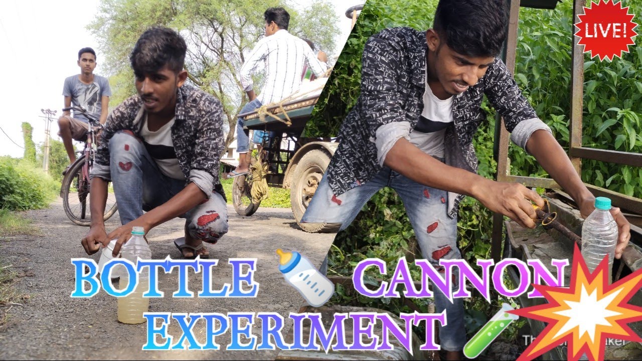 Bottel Cannon Experience | Calcium Carbide Cannon | tech Mithun - YouTube