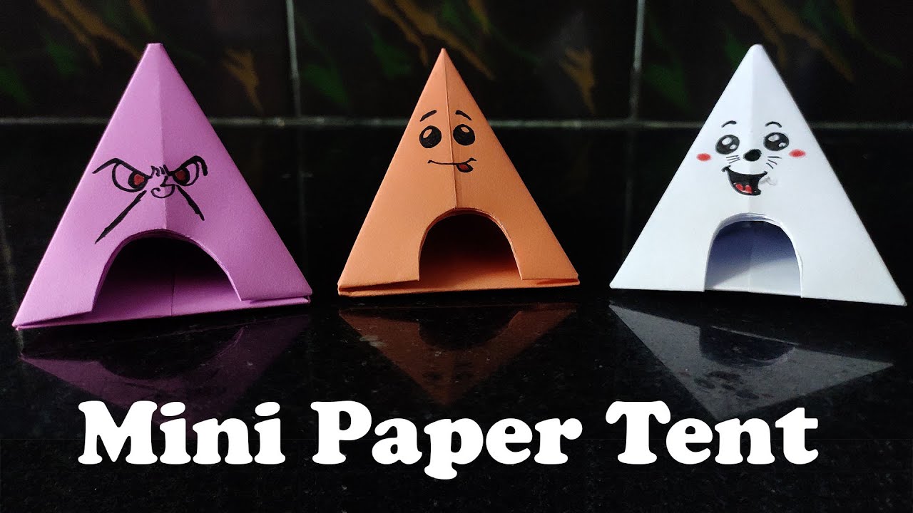 DIY MINI PAPER TENT Paper Craft Easy Origami Tent DIY Paper diy-mini-paper-tent-paper-craft-easy-origami-tent-diy-paper