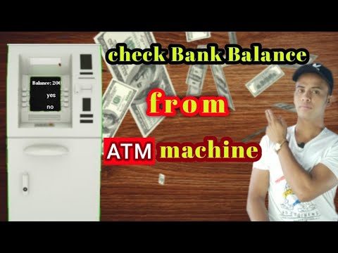 How to check Bank Balance from any ATM machine. - YouTube