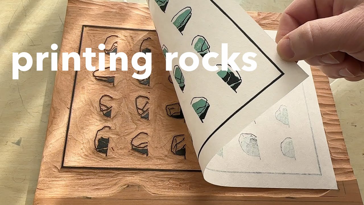 Printing Rocks: Woodblock Printmaking - YouTube