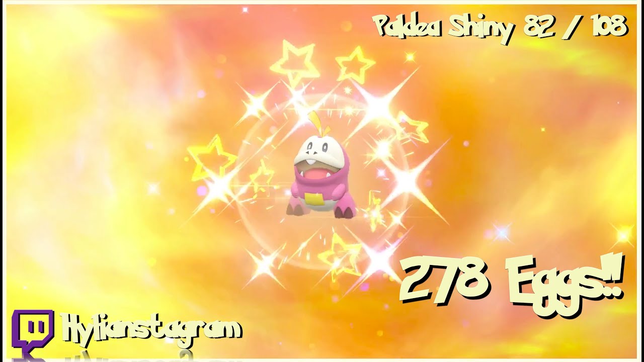 SHINY FUECOCO IN 278 EGGS! - How Did I Fail That Shiny?! - Paldea Shiny ...