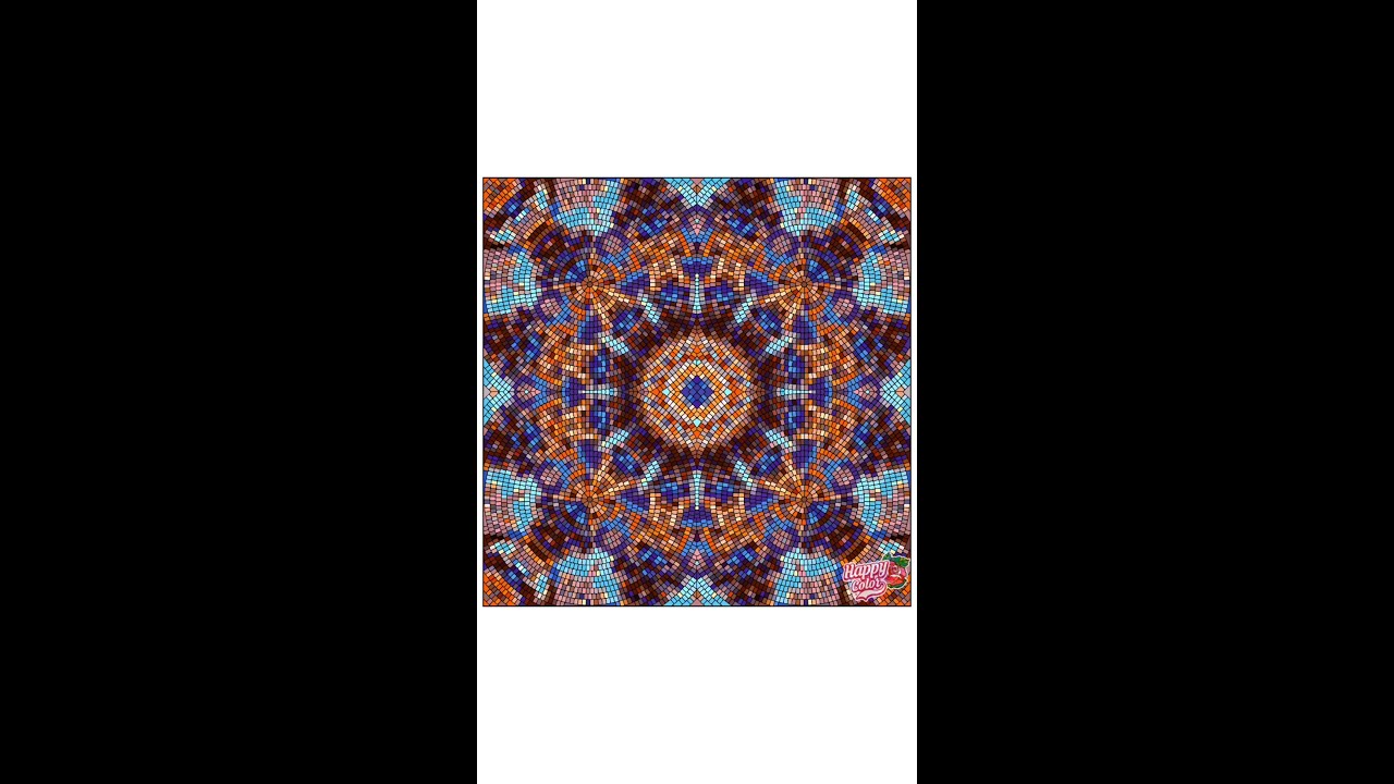 The Hardest Picture Ever in HappyColor: Color by Number - YouTube