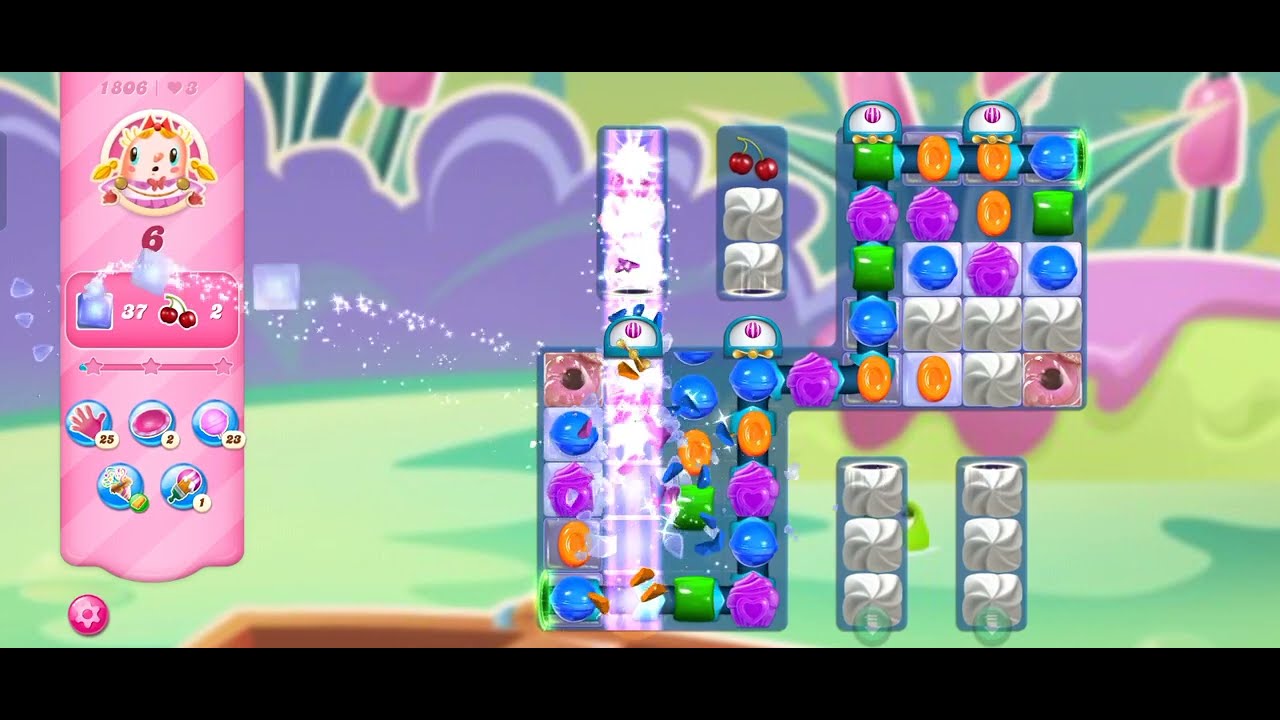 candy crush level 1806 - YouTube