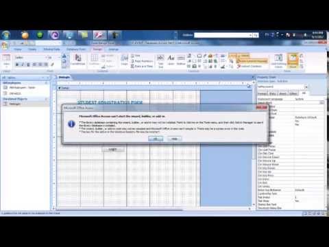 MS Access Sign in form Part 2 - YouTube