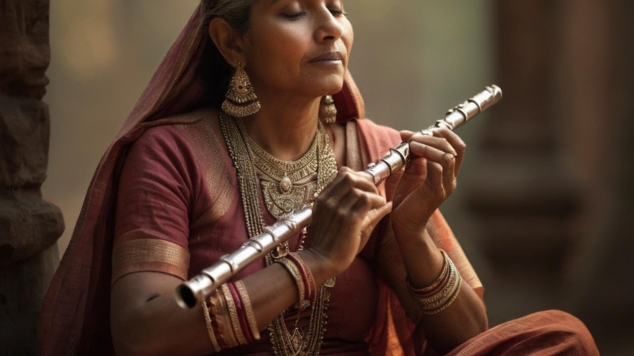 Indian Flute at the river, relaxing and meditation music for inner ...