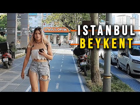 Istanbul Beylikdüzü (Beykent) Street Walking Tour in 4K | İstanbul Beylikdüzü Yürüyüş Turu