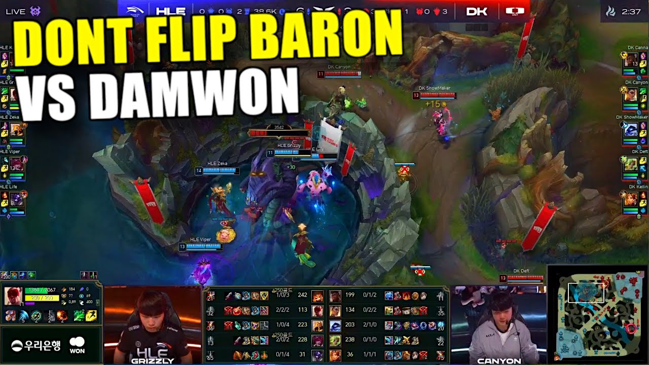 DONT FLIP BARON VS DK!! ft Canyon, Showmaker & Deft - YouTube