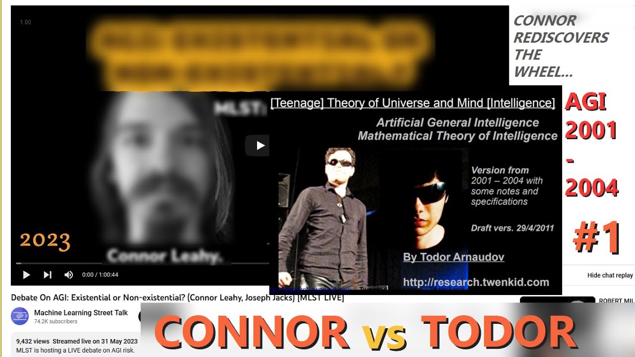On Connor Leahy Rediscovering the Wheel in AGI 21 Years Later - YouTube