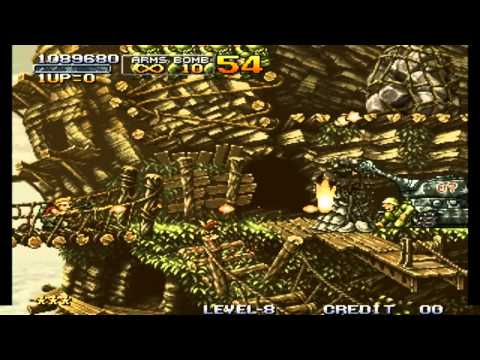 Metal Slug 1, Level 8, No Death Playthrough