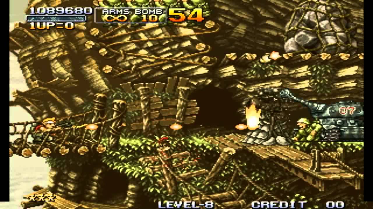 Metal Slug 1, Level 8, No Death Playthrough - YouTube