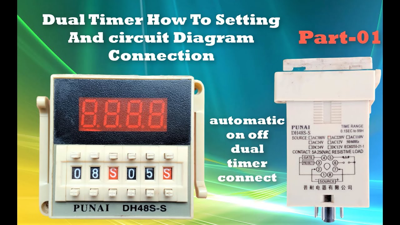 Dual Timer circuit Diagram/automatic on off dual timer/10 seconds timer ...