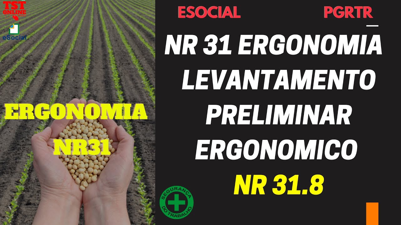 NR 31 levantamento preliminar Ergonômico - PGRTR - Programa ...
