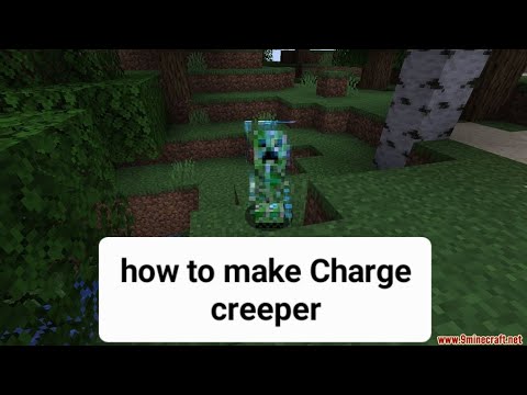 how to make Charge creeper in minecraft pe Super Easy! - YouTube