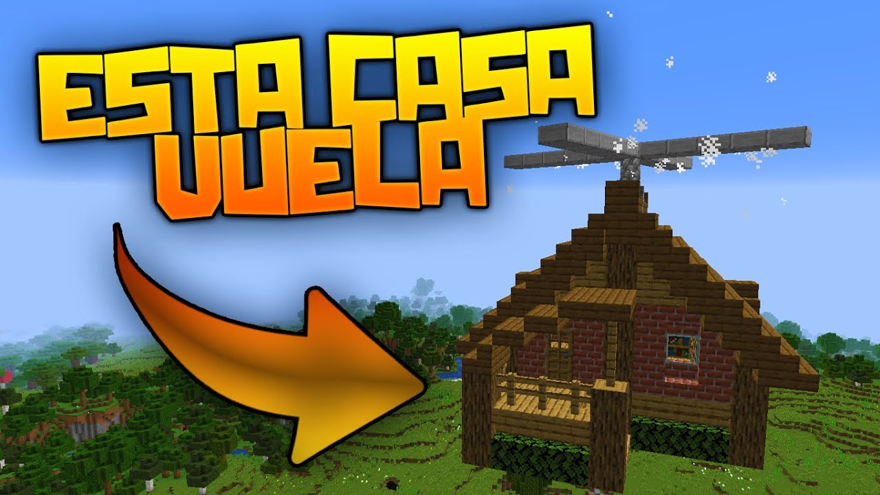 CASA VOLADORA en MINECRAFT | Flying House - YouTube