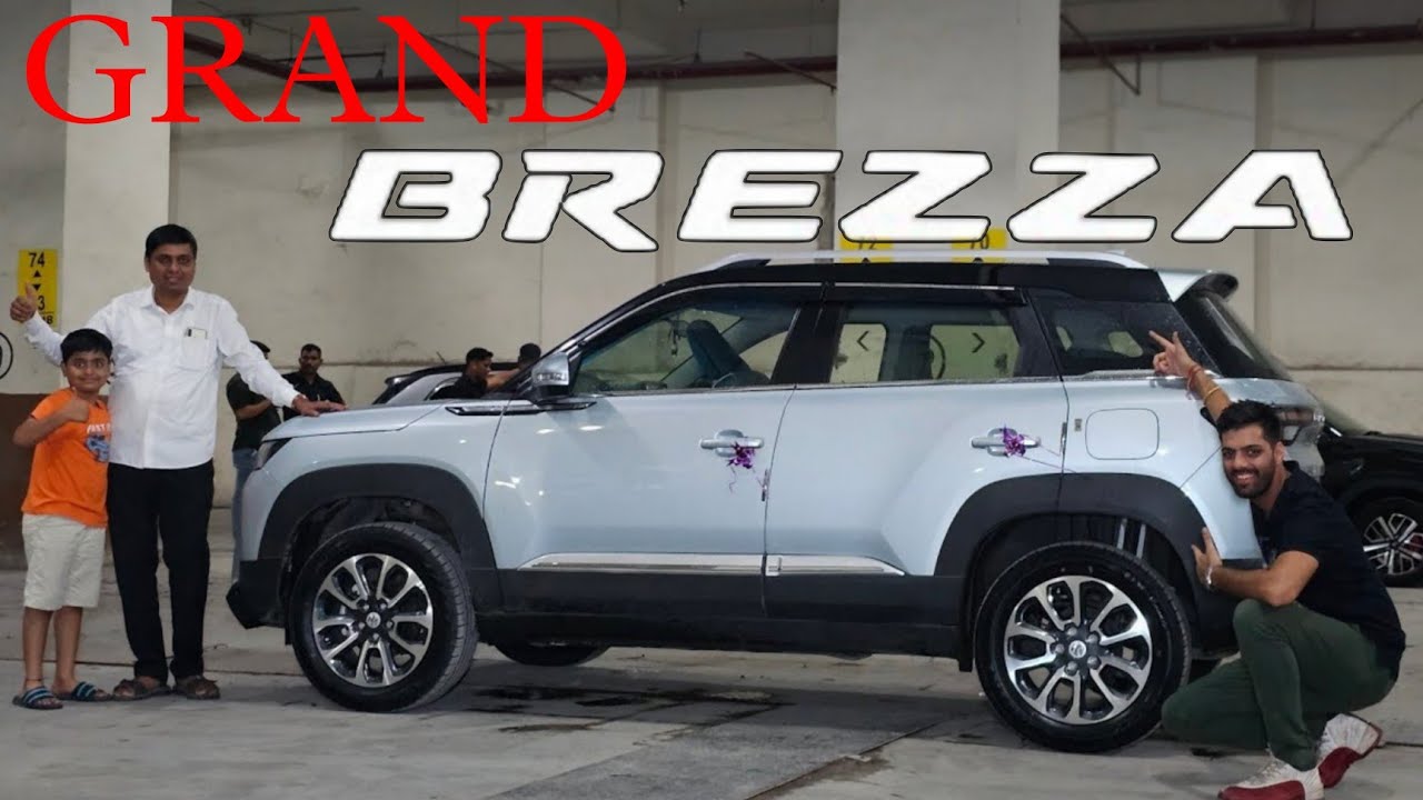 SPLENDID SILVER GRAND BREZZA WIT 17" ALLOYS & PERSIAN GREEN INTERIOR ...