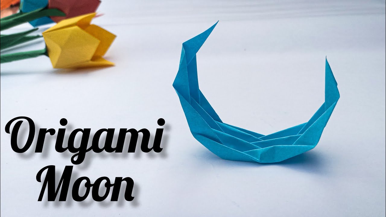 How To Make Paper MOON 🌙 // Origami MOON // DIY paper MOON Easy ...