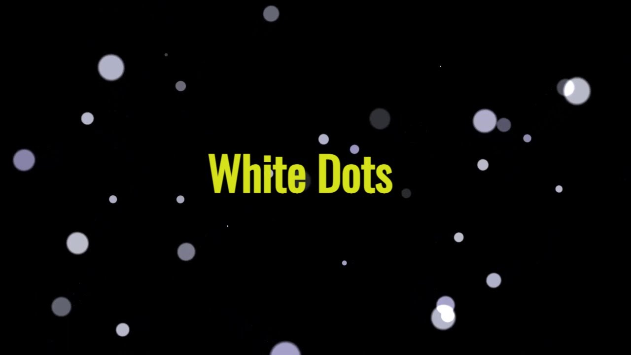 White dots particle overlay free stock footage black screen dots effect ...