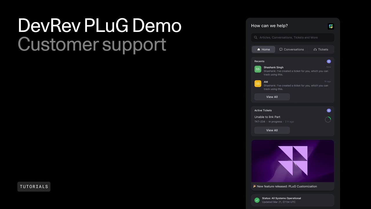 Support Demo: PLuG and Inbox - YouTube