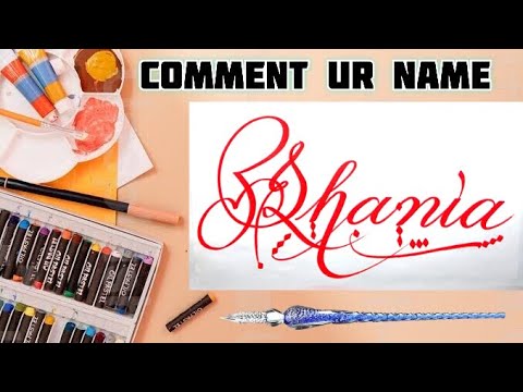 Shania Name Signature Calligraphy Status | How to Draw, Cursive ...